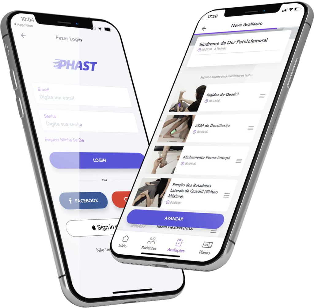 Phast Rehab evolução da avaliação e reabilitação | Phast App